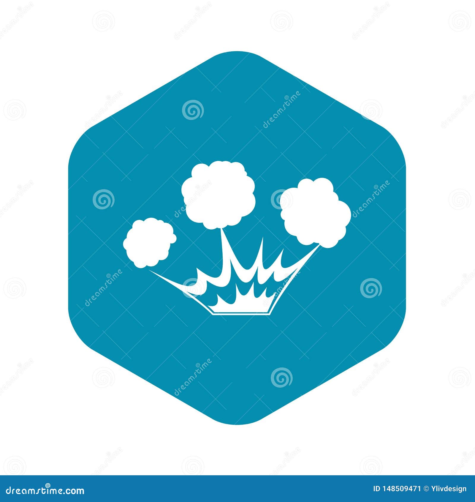 Explosion Icon, Simple Style Stock Vector - Illustration of spark, icon ...