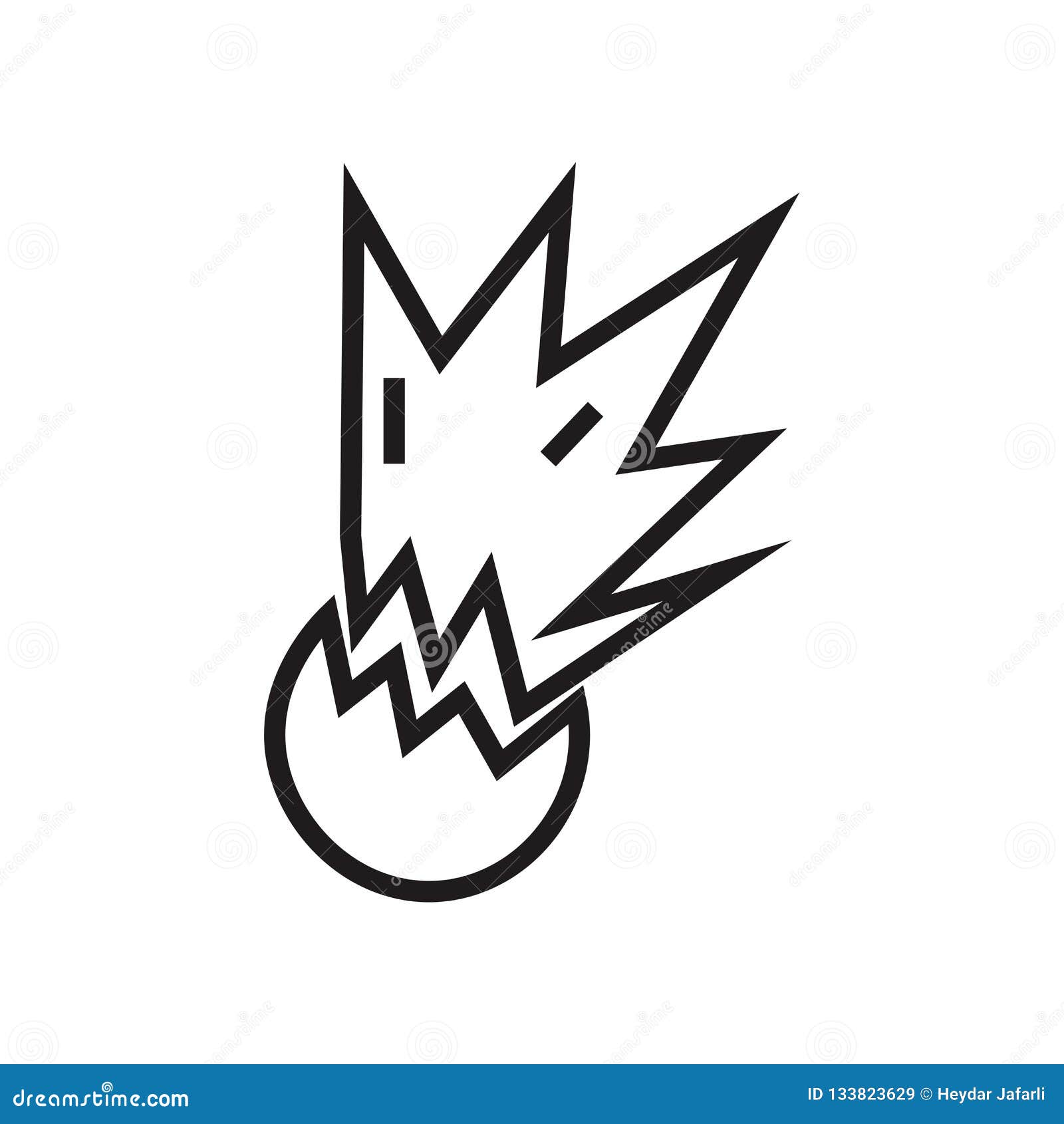 Explosion Icon Vector Sign and Symbol Isolated on White Background ...