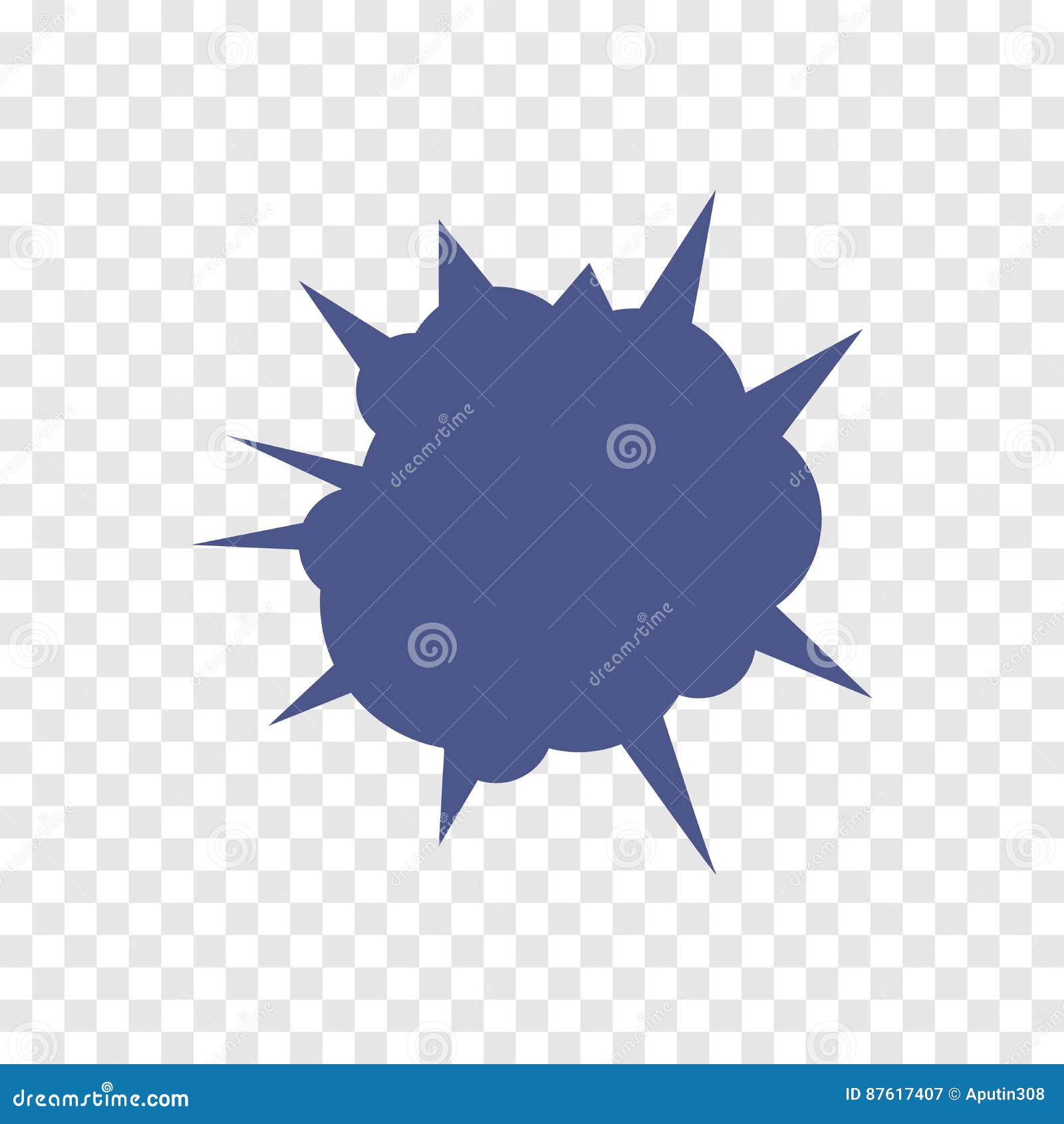 Explosion icon stock vector. Illustration of boom, blast - 87617407