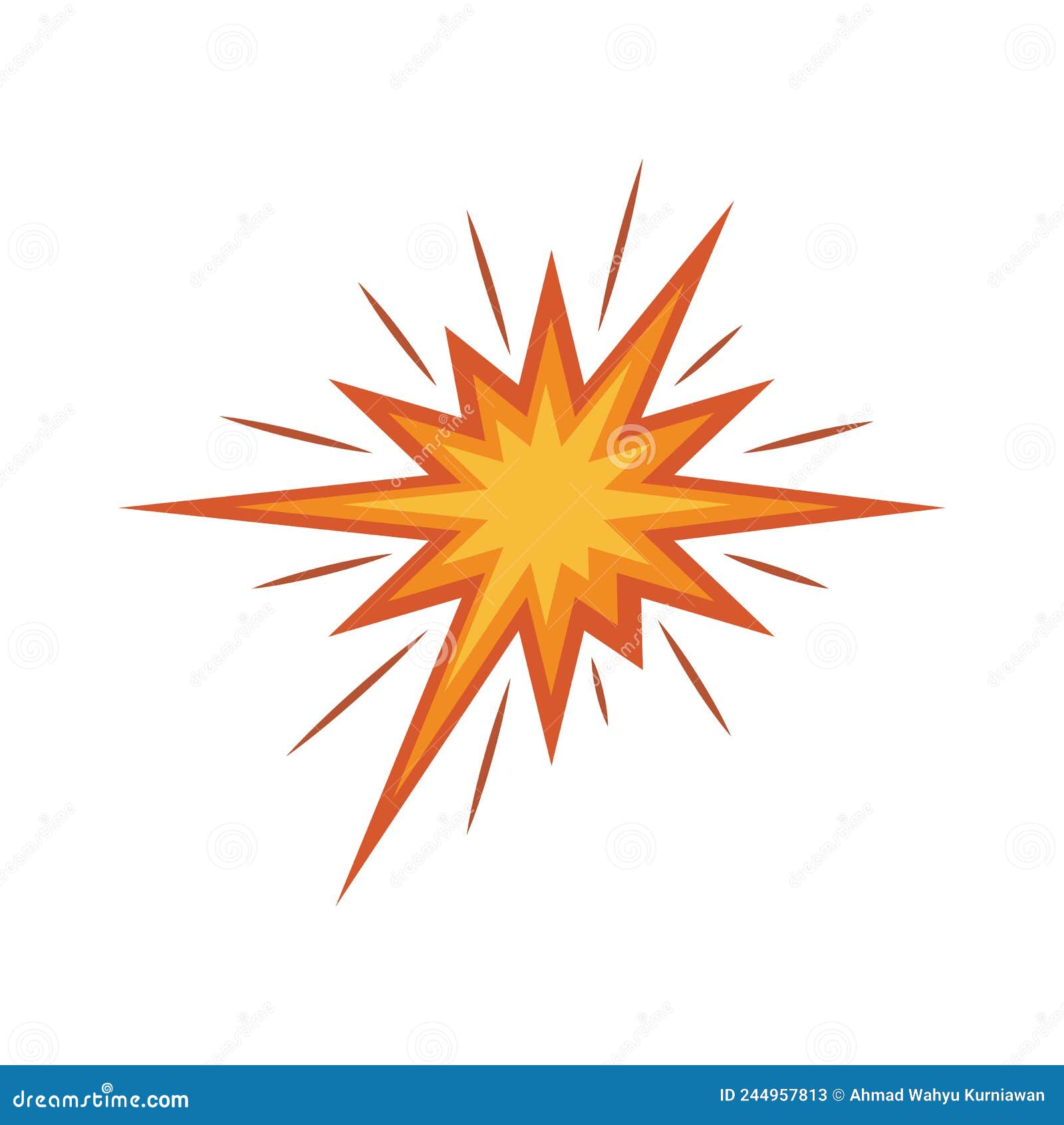 Explosion Illustration Vector Stock Vector - Illustration of bubble ...