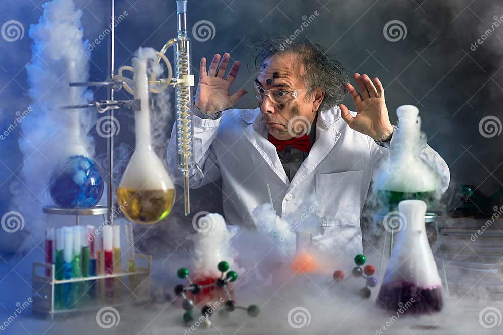 Explosion in laboratory stock photo. Image of alchemy - 129365184