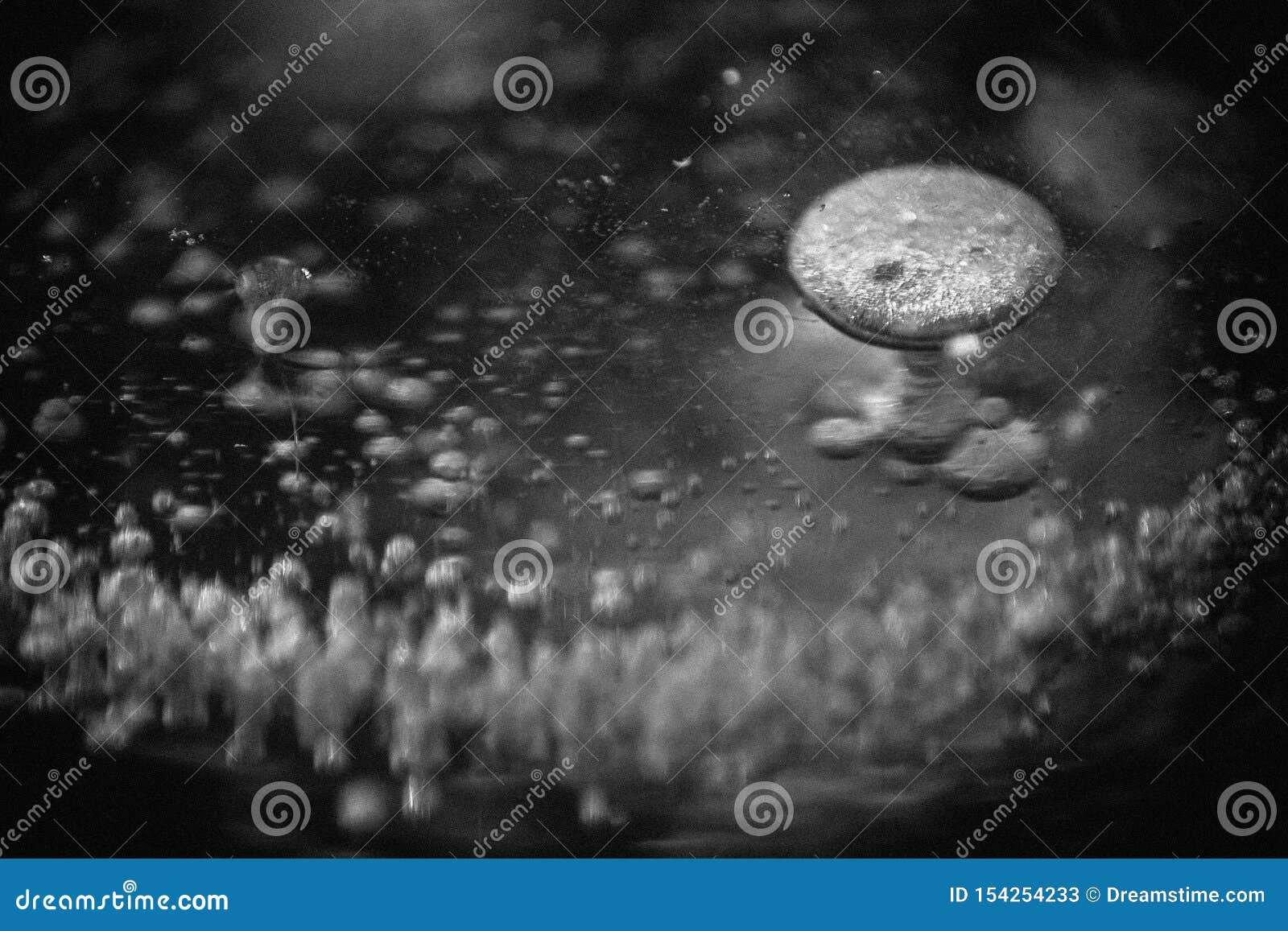 Explosion in the Layer of Ice. Stock Image - Image of cracks, morning ...