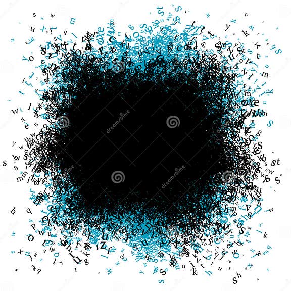 Explosion of letters stock image. Image of blank, cutout - 19523315