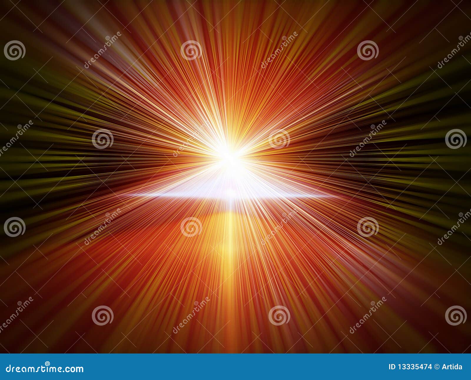 Explosion of light, blast stock illustration. Illustration of burst ...