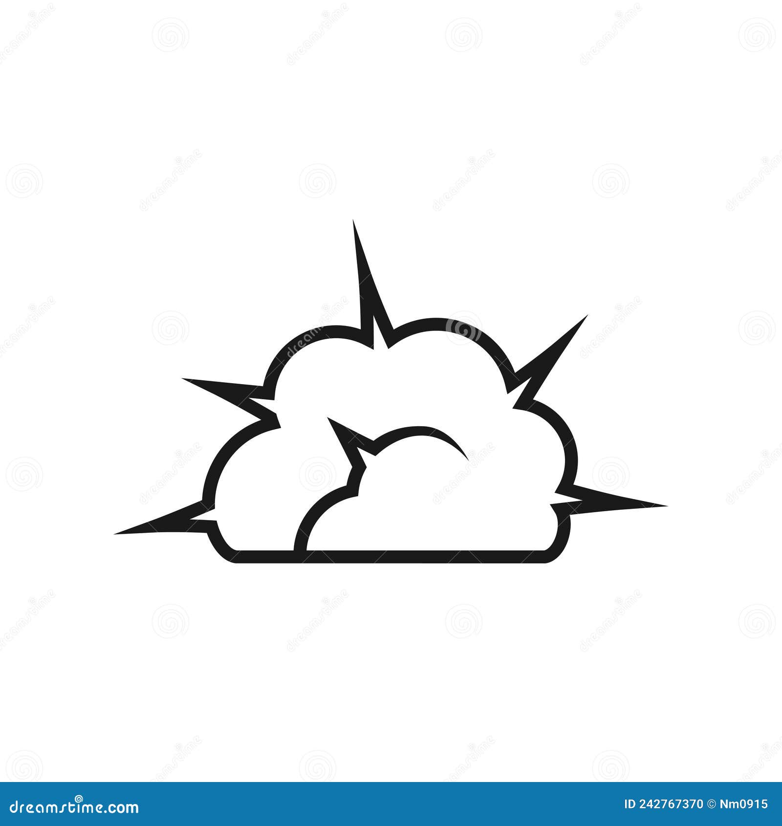 Explosion Line Icon. War and Military Symbol Stock Vector ...