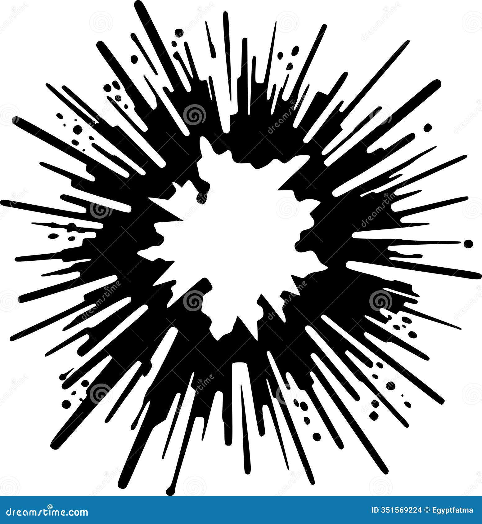 Explosion - Minimalist and Flat Logo - Vector Illustration Stock ...