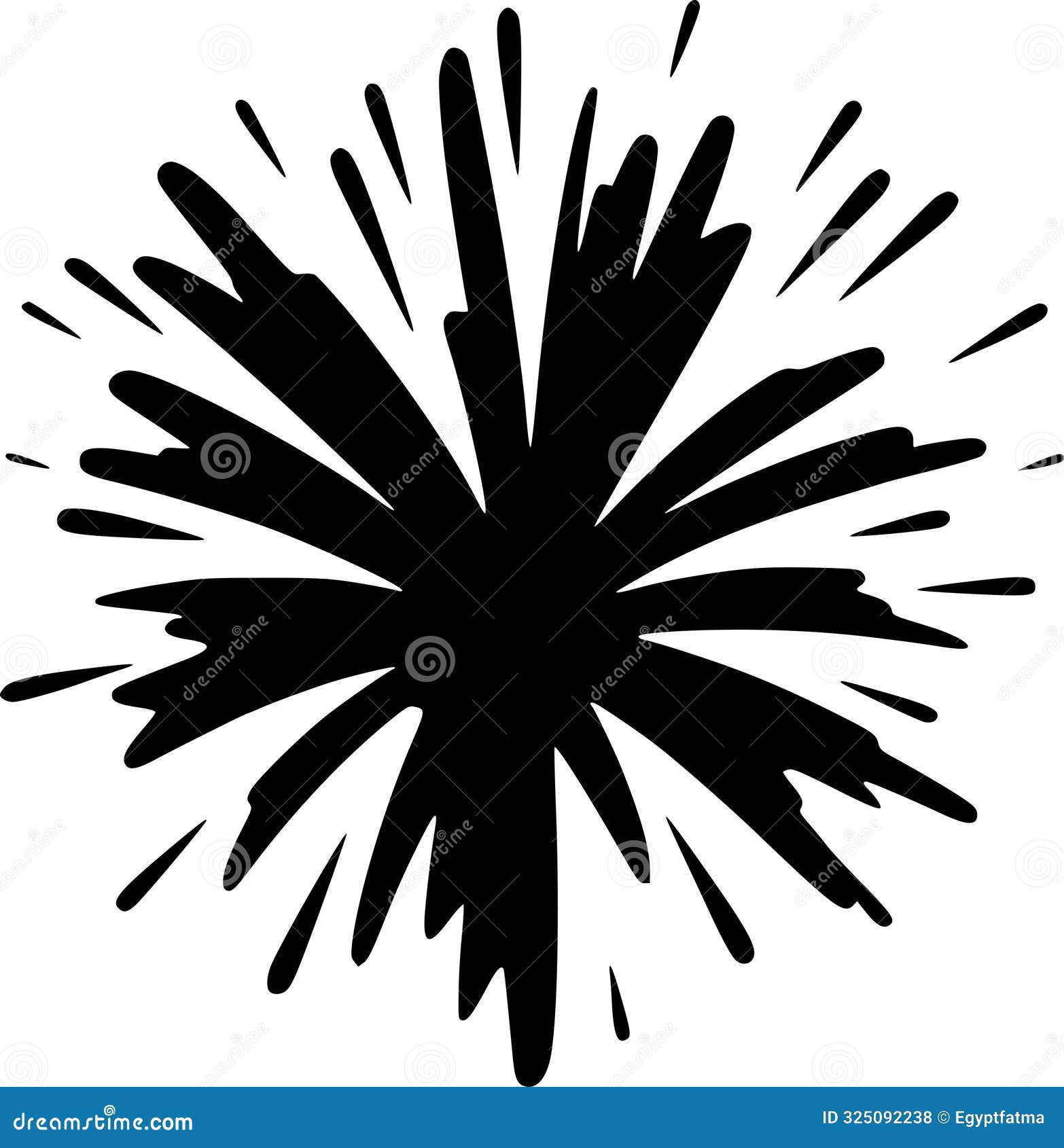 Explosion - Minimalist and Flat Logo - Vector Illustration Stock ...