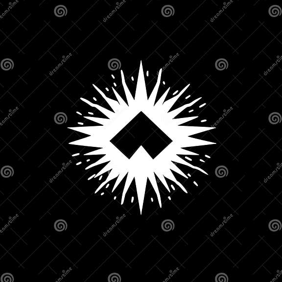 Explosion - Minimalist and Flat Logo - Vector Illustration Stock Vector ...