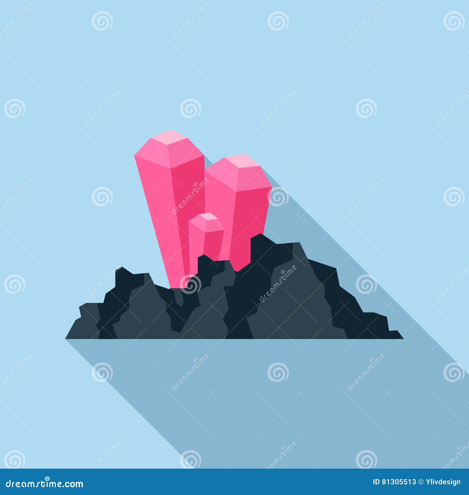 Mountain Mine Icon, Icon Cartoon Vector Illustration | CartoonDealer ...