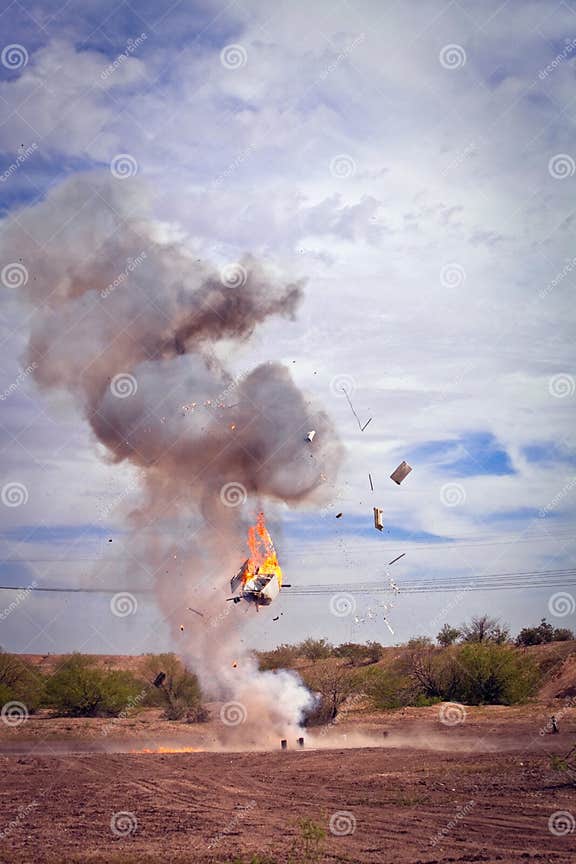 Explosion by Movie Special Effects Pyrotechnics Stock Image - Image of ...
