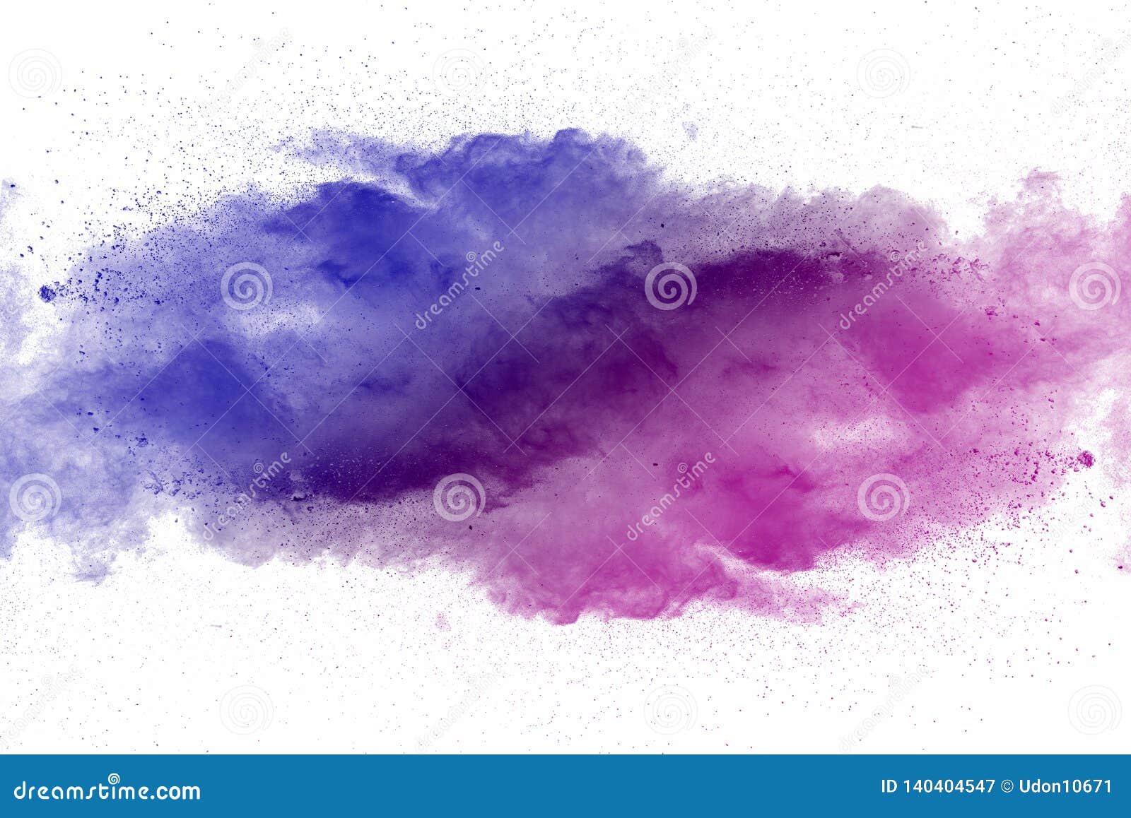 Explosion of Multicolored Dust on White Background Stock Image - Image ...