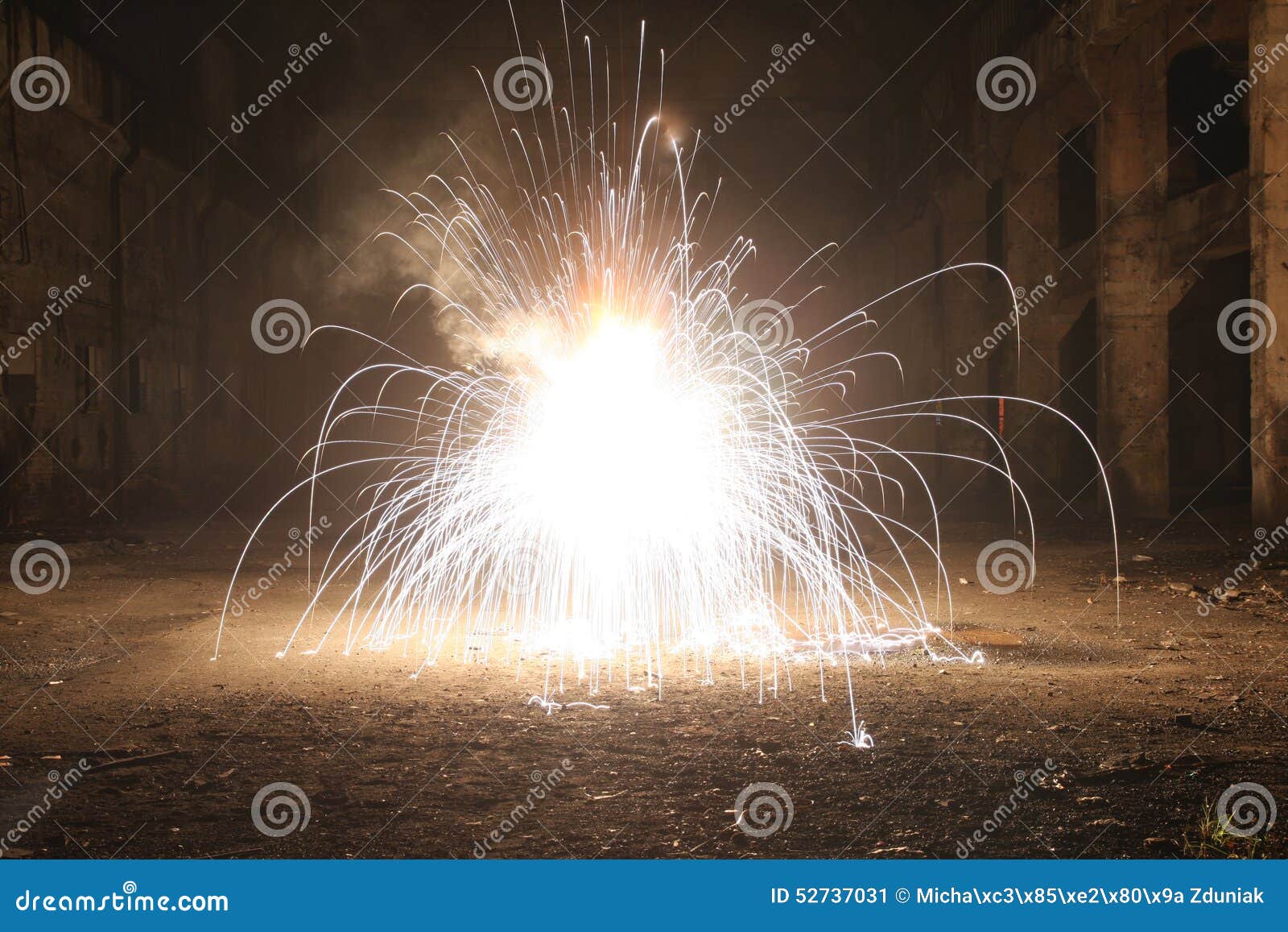 Explosion in Negative Color Stock Image - Image of burning, danger ...