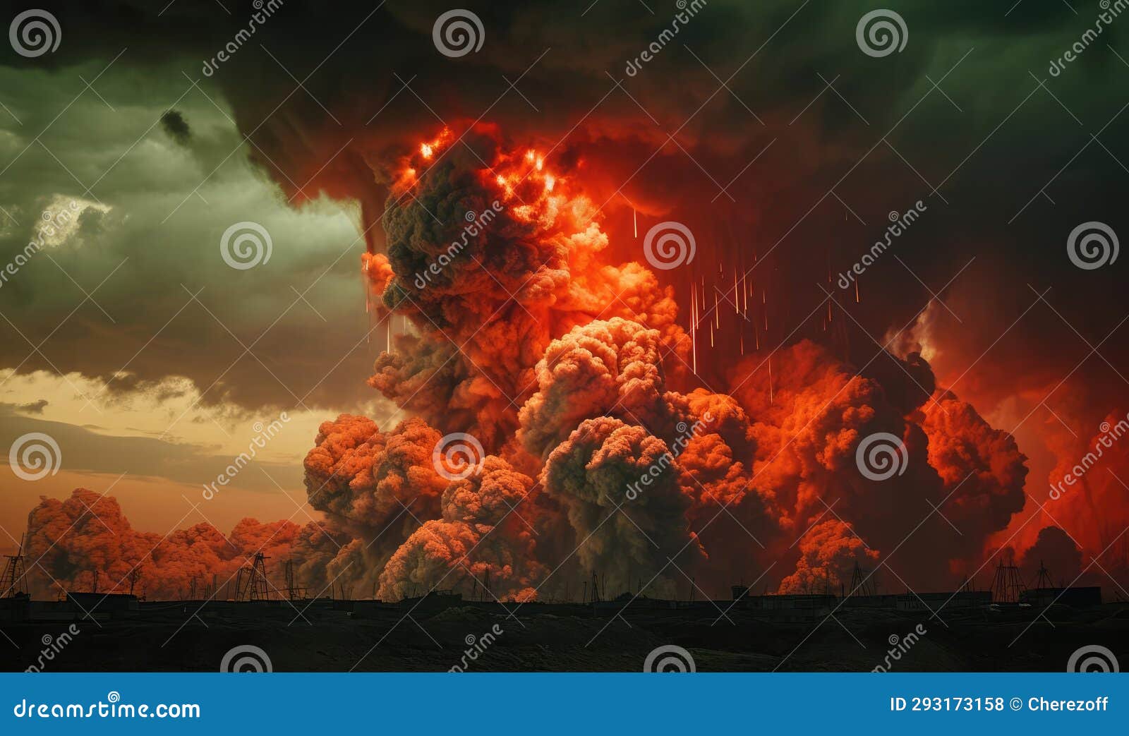 Explosion in the City at Night Stock Photo - Image of speed, transport ...