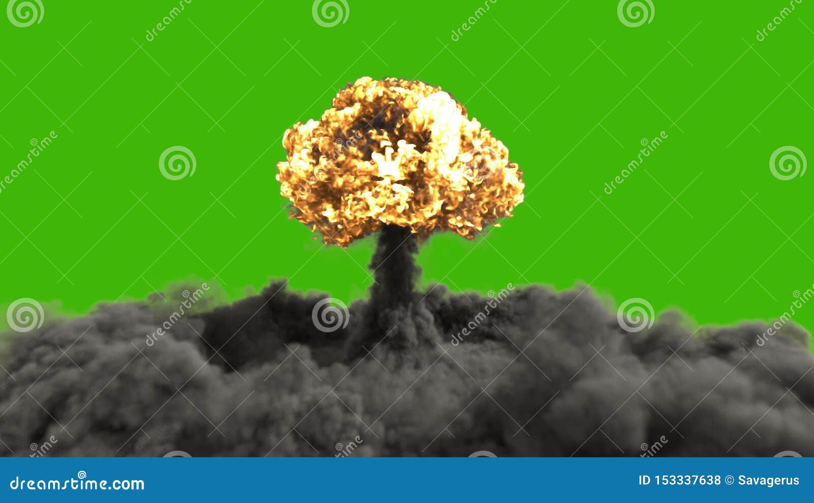 The Explosion of a Nuclear Bomb. Realistic 3D Animation of Atomic Bomb ...