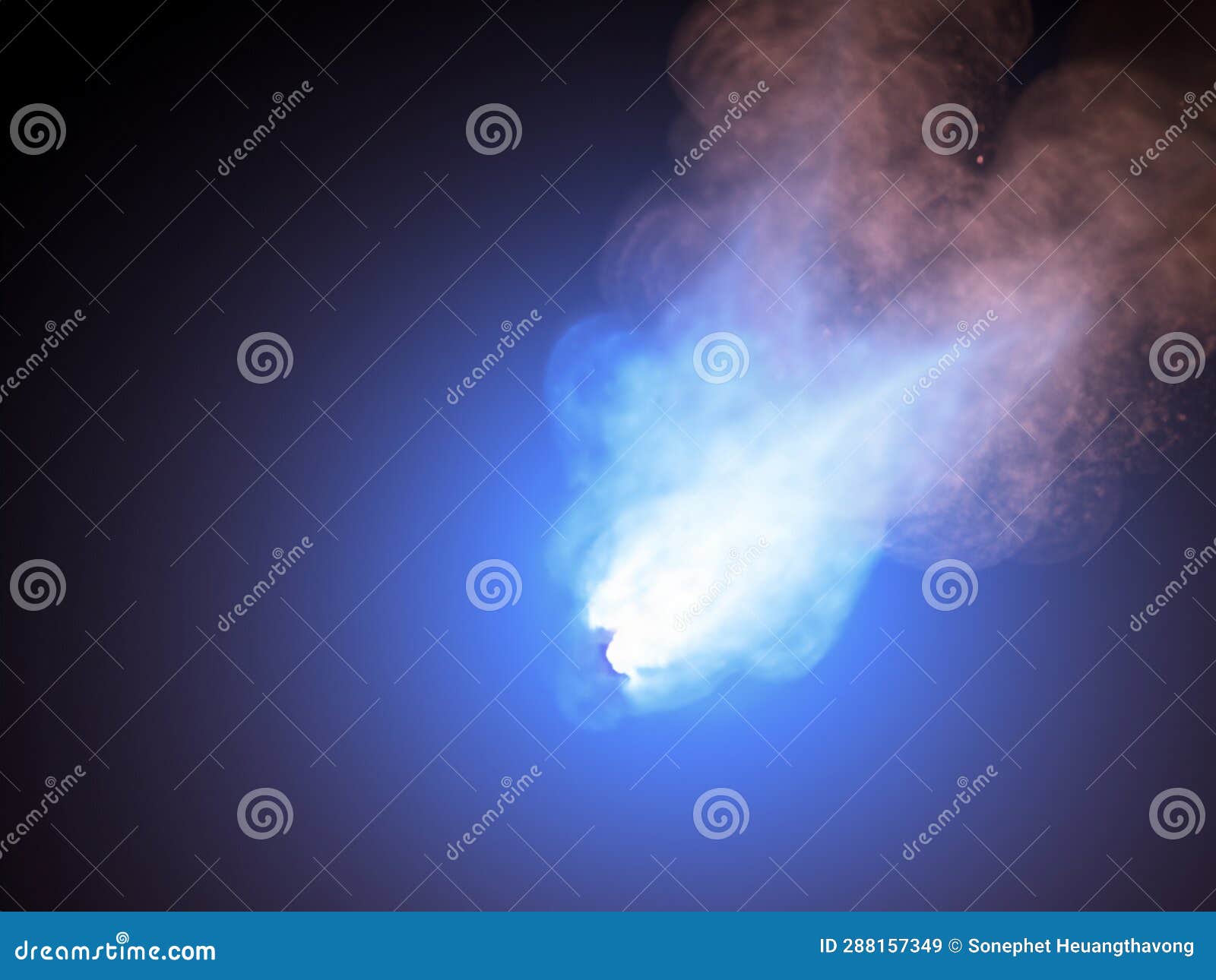 Explosion of Nuclear Fusion Powder Stock Illustration - Illustration of ...