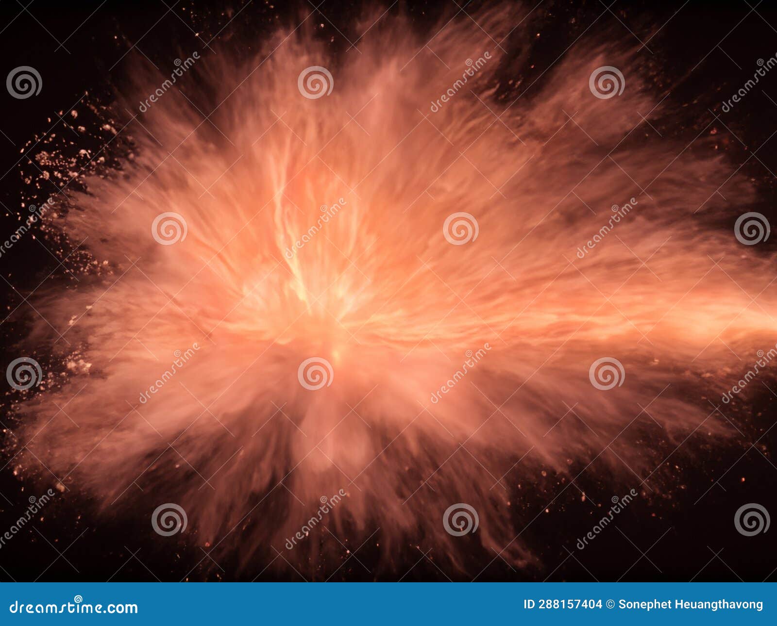 Explosion of Nuclear Fusion Powder Stock Illustration - Illustration of ...