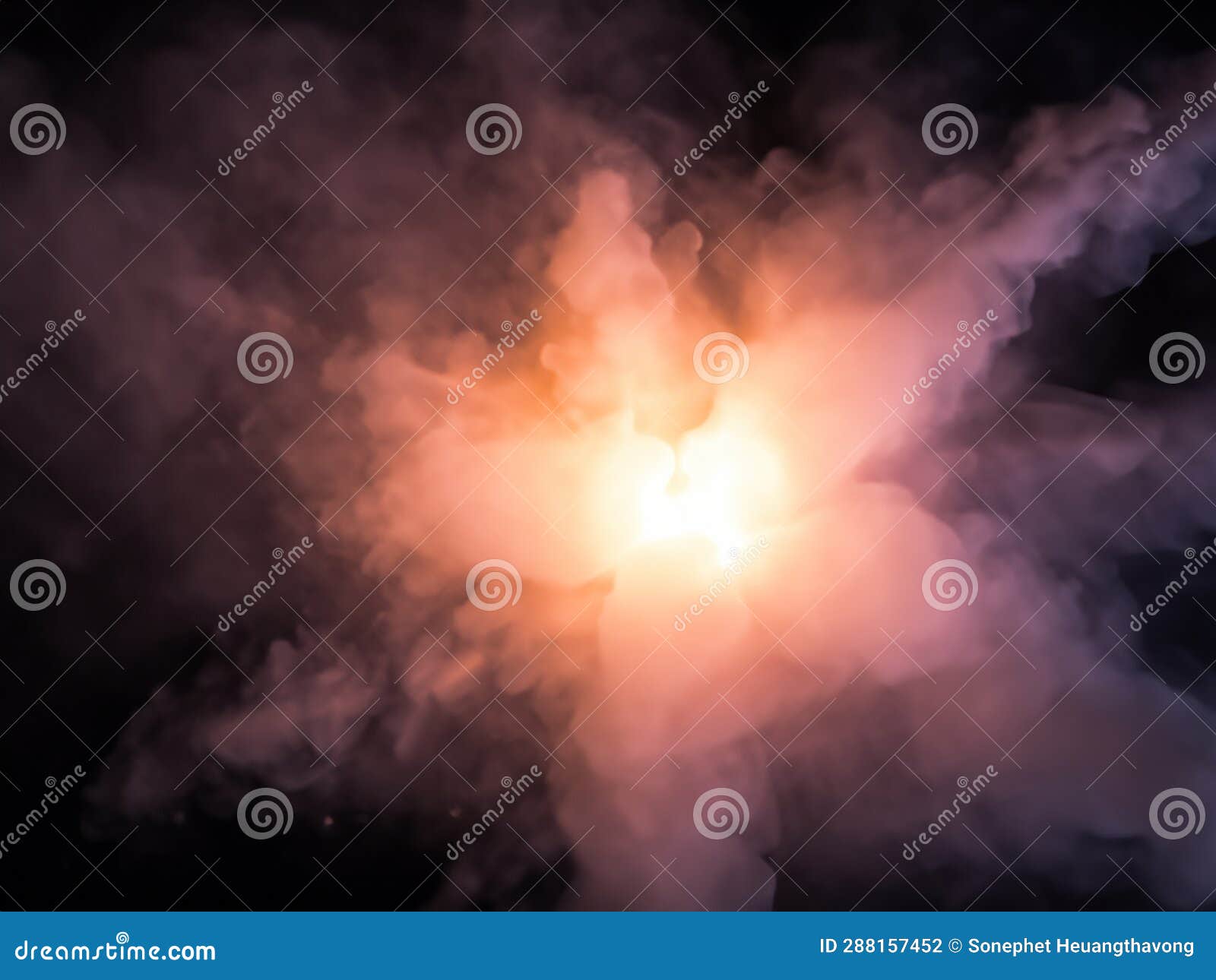 Explosion of Nuclear Fusion Powder Stock Illustration - Illustration of ...