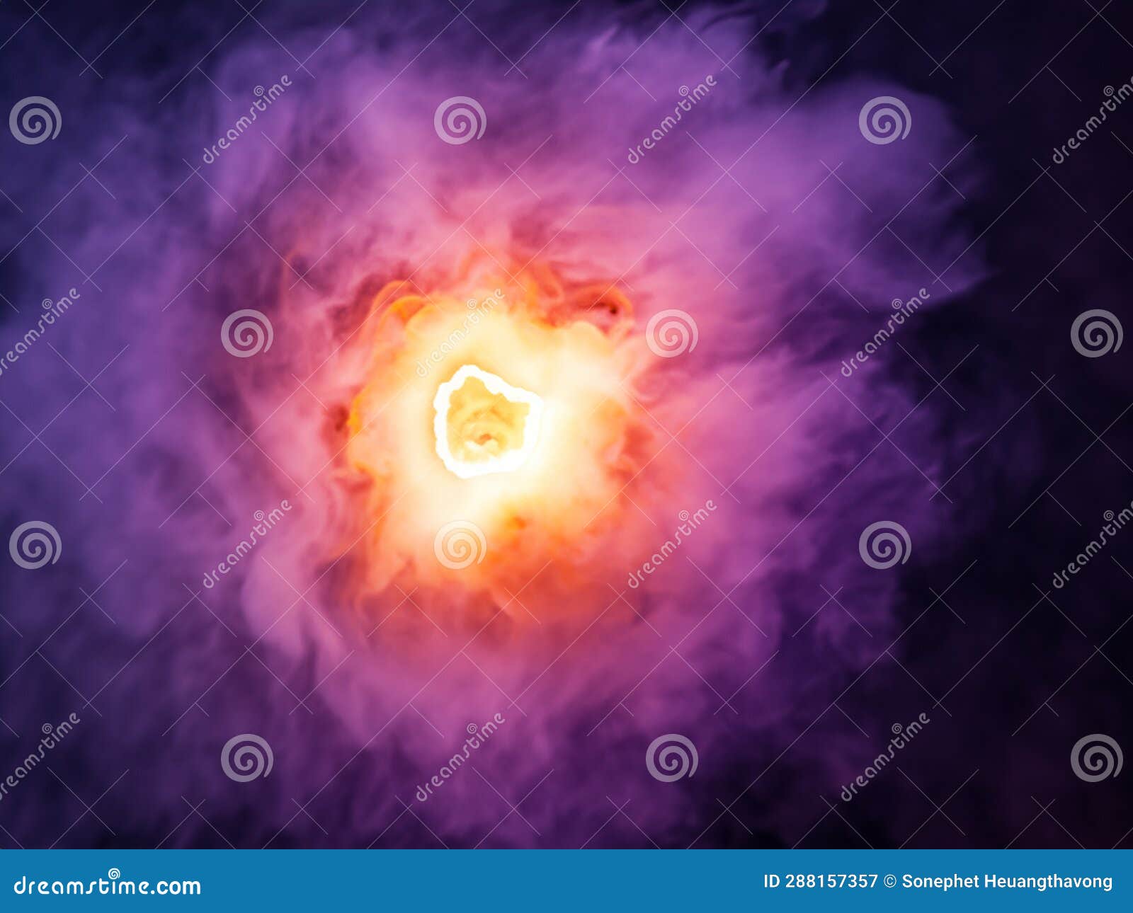 Explosion of Nuclear Fusion Powder Stock Illustration - Illustration of ...
