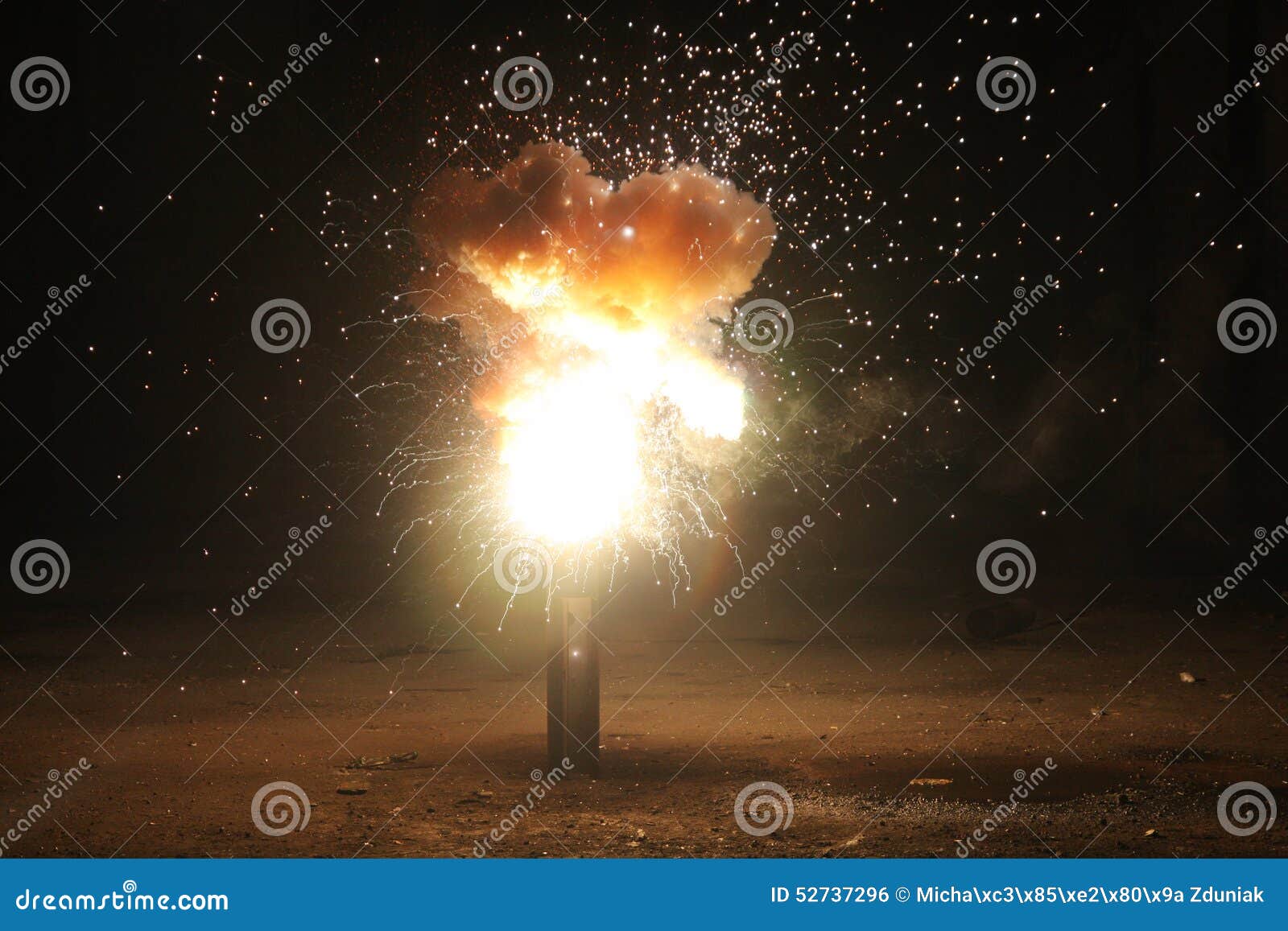 Explosion in the old hall stock photo. Image of blowing - 52737296
