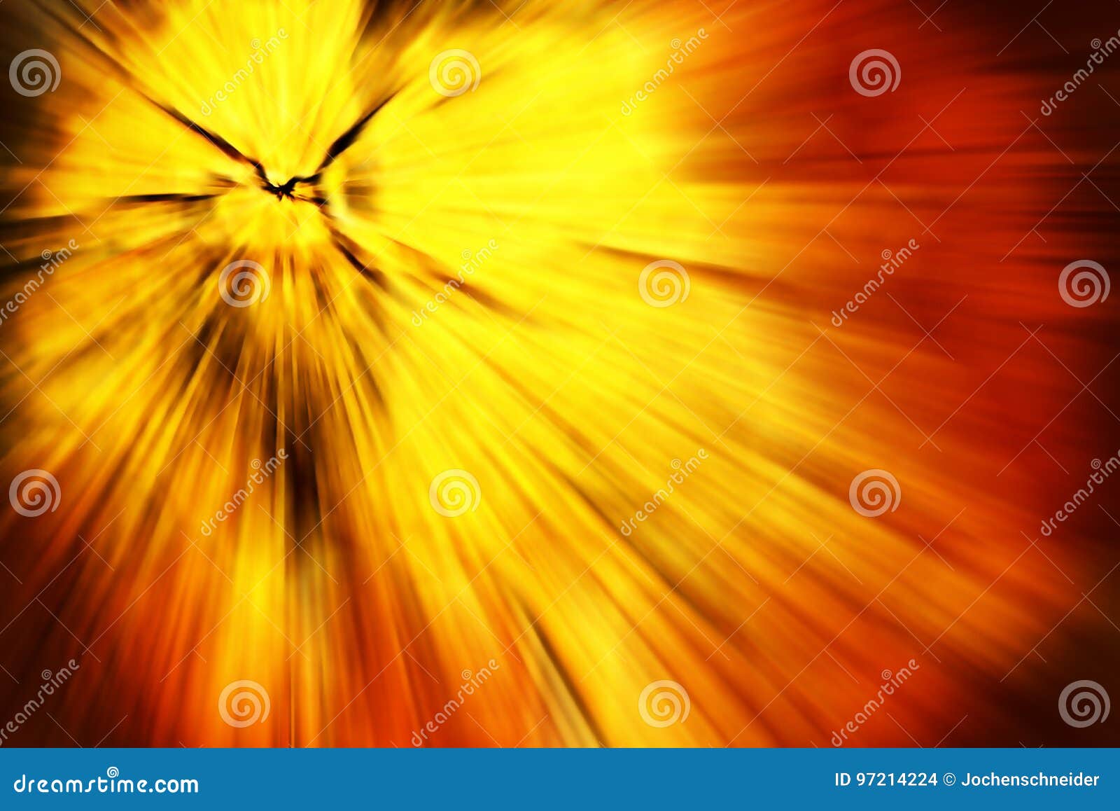 Explosion in Orange and Yellow Stock Illustration - Illustration of ...