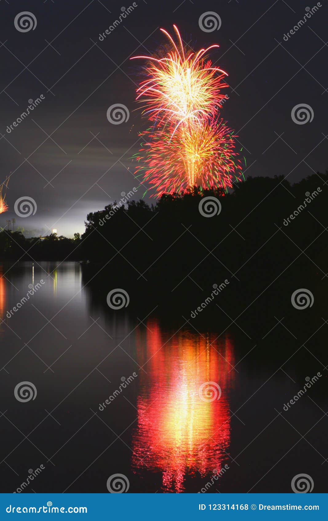 Explosion over the river stock photo. Image of trees - 123314168