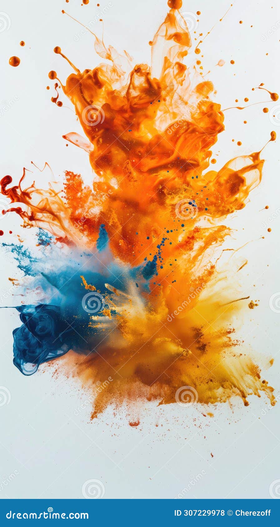 Explosion of paint stock photo. Image of burst, movement - 307229978