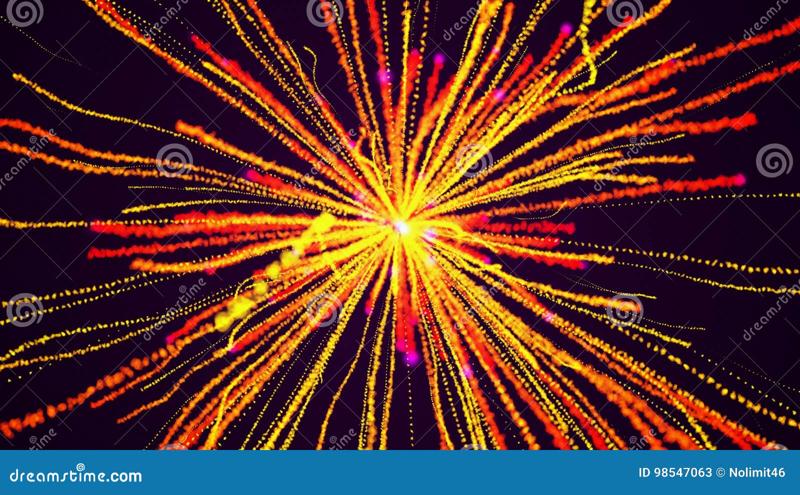 Explosion of Particles. Festive Fireworks Stock Illustration ...