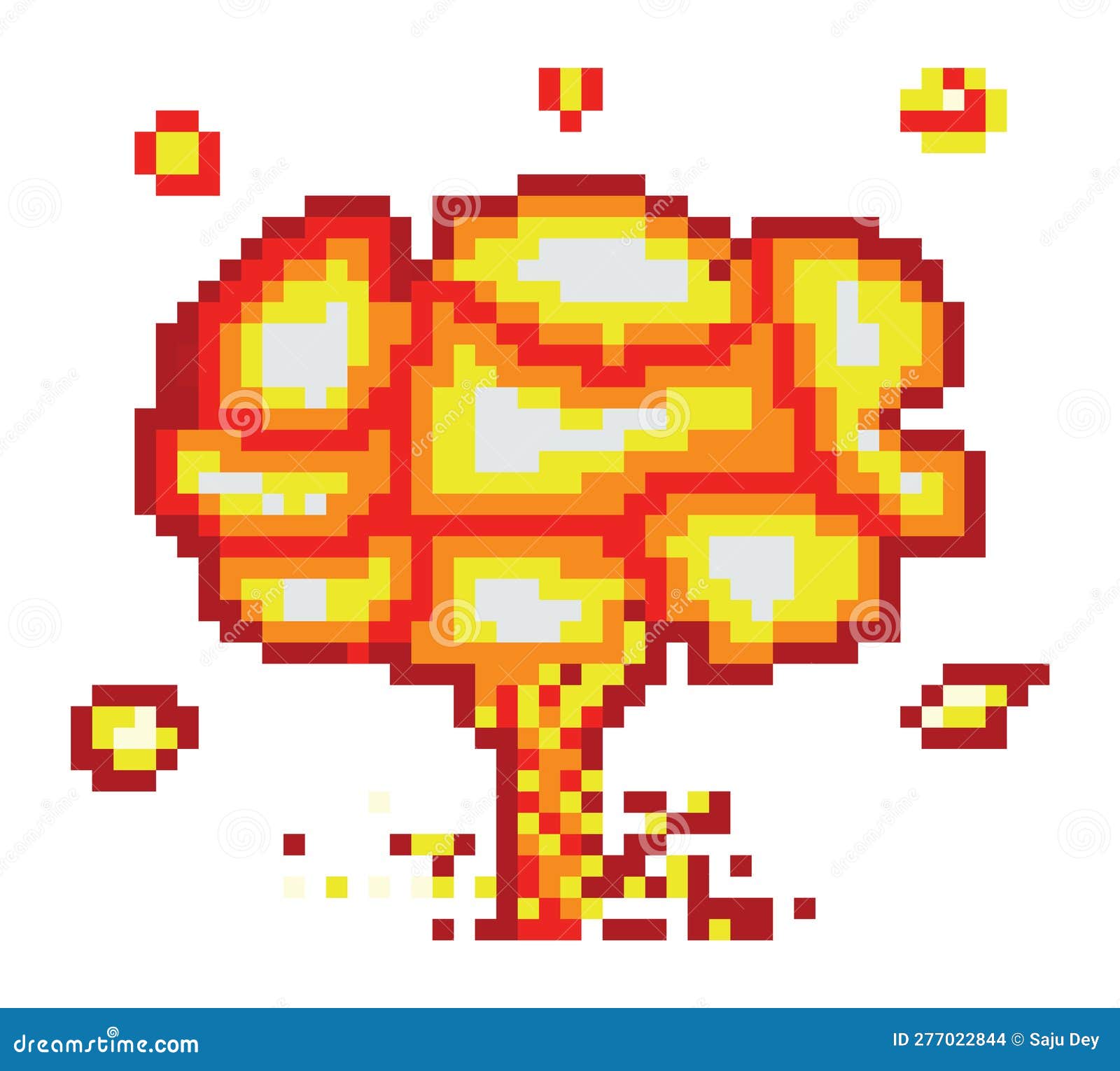 Explosion Pixel Art, Video Game Explosion Animation Flame Pixel Art ...