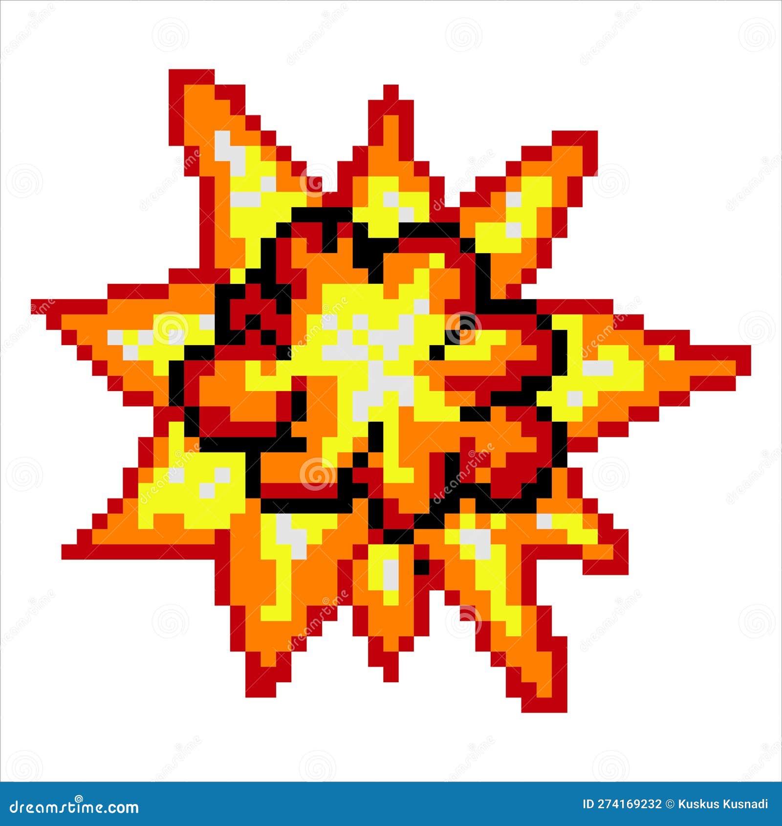 Explosion with Pixel Art. Vector Illustration Stock Vector ...