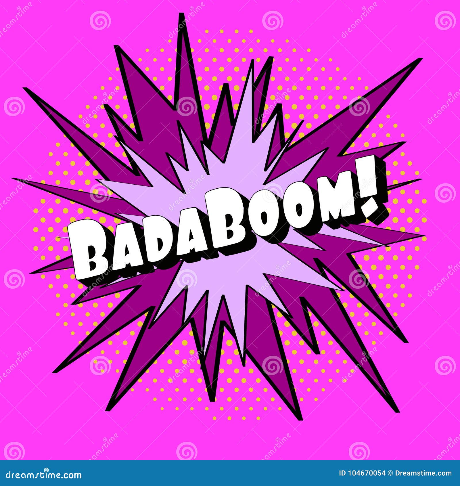 BADABOOM! Comic Word Cartoon Vector | CartoonDealer.com #47729787
