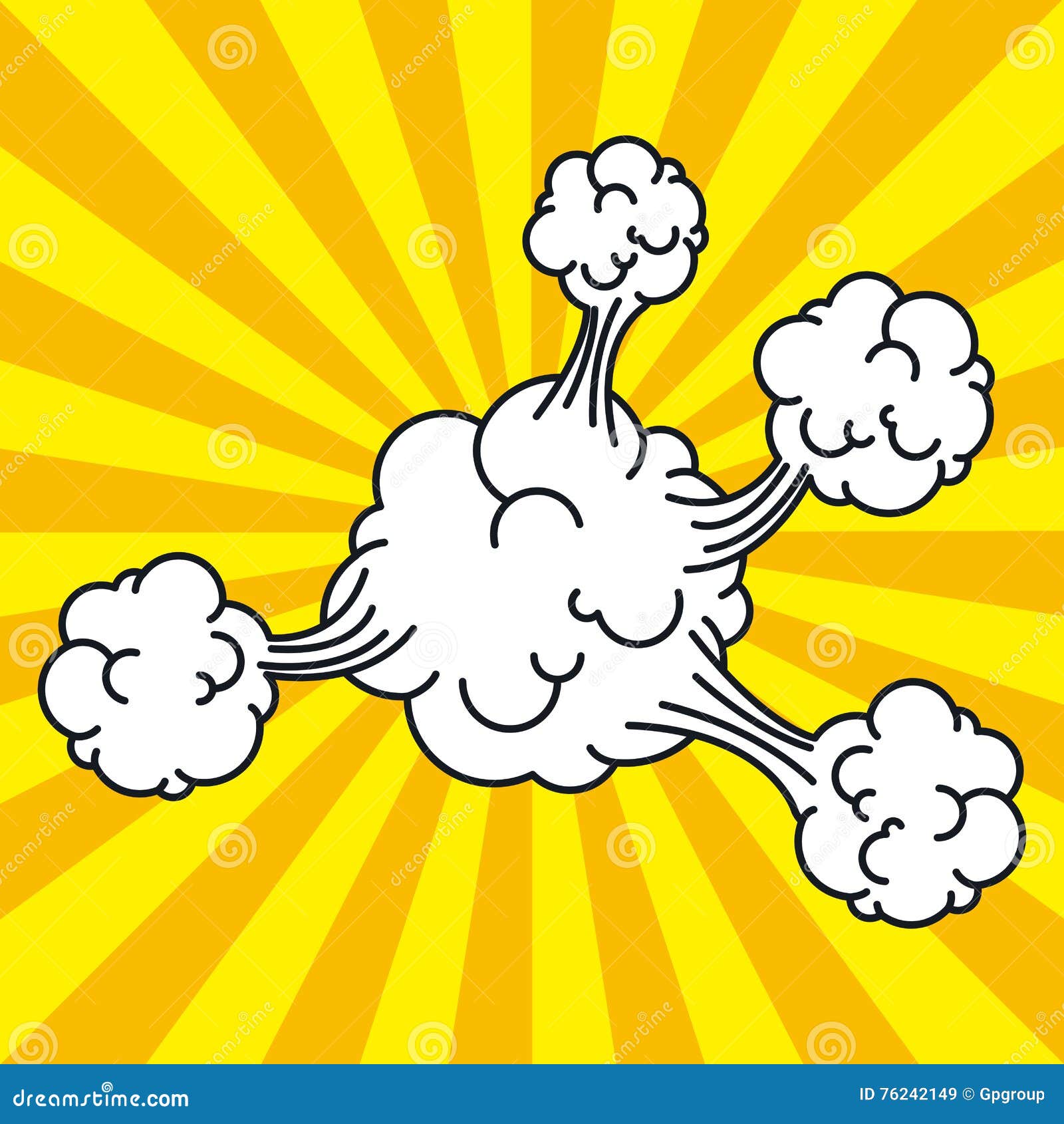 Explosion pop art style stock vector. Illustration of symbol - 76242149