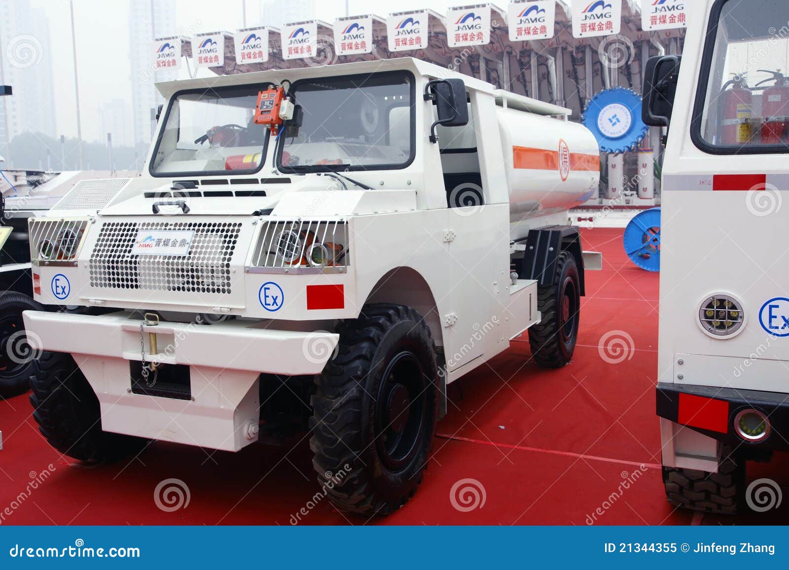 Explosion-proof tank truck editorial image. Image of mercantile - 21344355