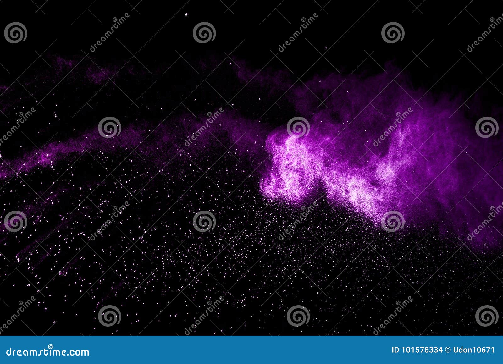 Explosion of purple dust stock photo. Image of festive - 101578334