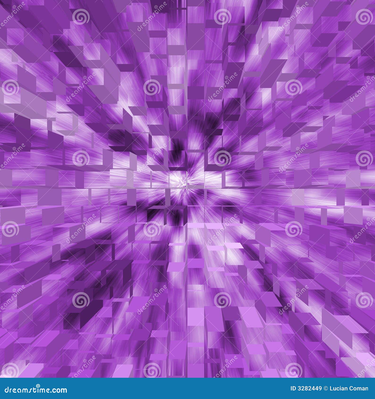 Explosion of Purple Squares Stock Illustration - Illustration of ...