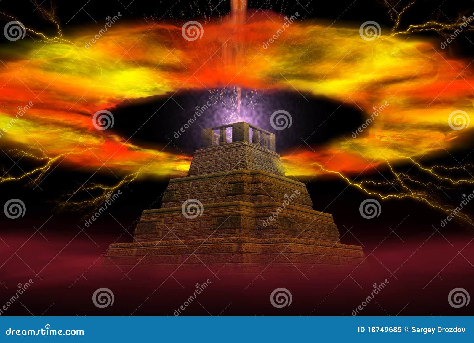 Explosion of pyramid stock illustration. Illustration of moving - 18749685