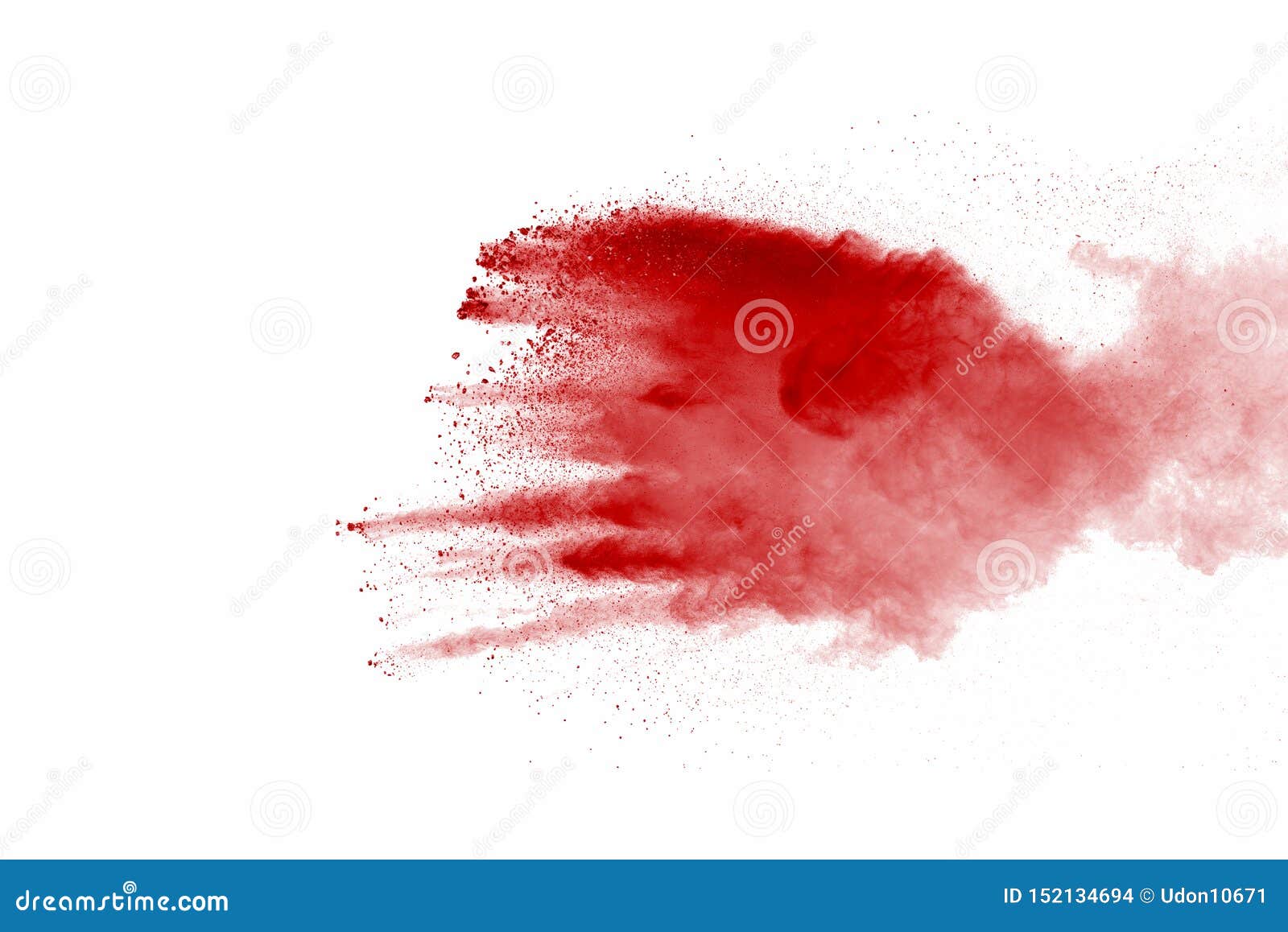 Explosion of Red Dust on White Background Stock Photo - Image of dirt ...