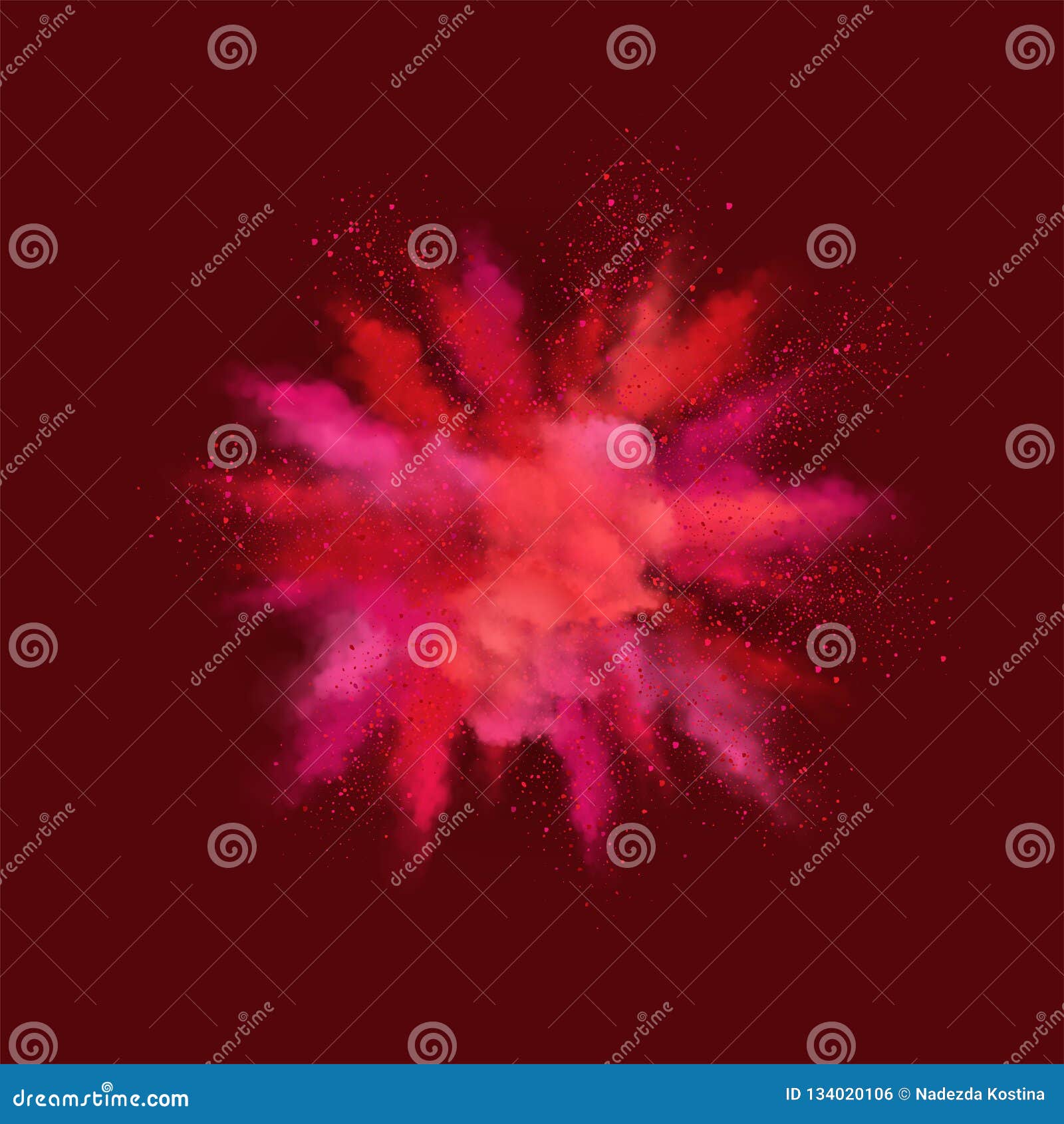 Red Powder Explosion Vector Stock Illustrations – 928 Red Powder ...