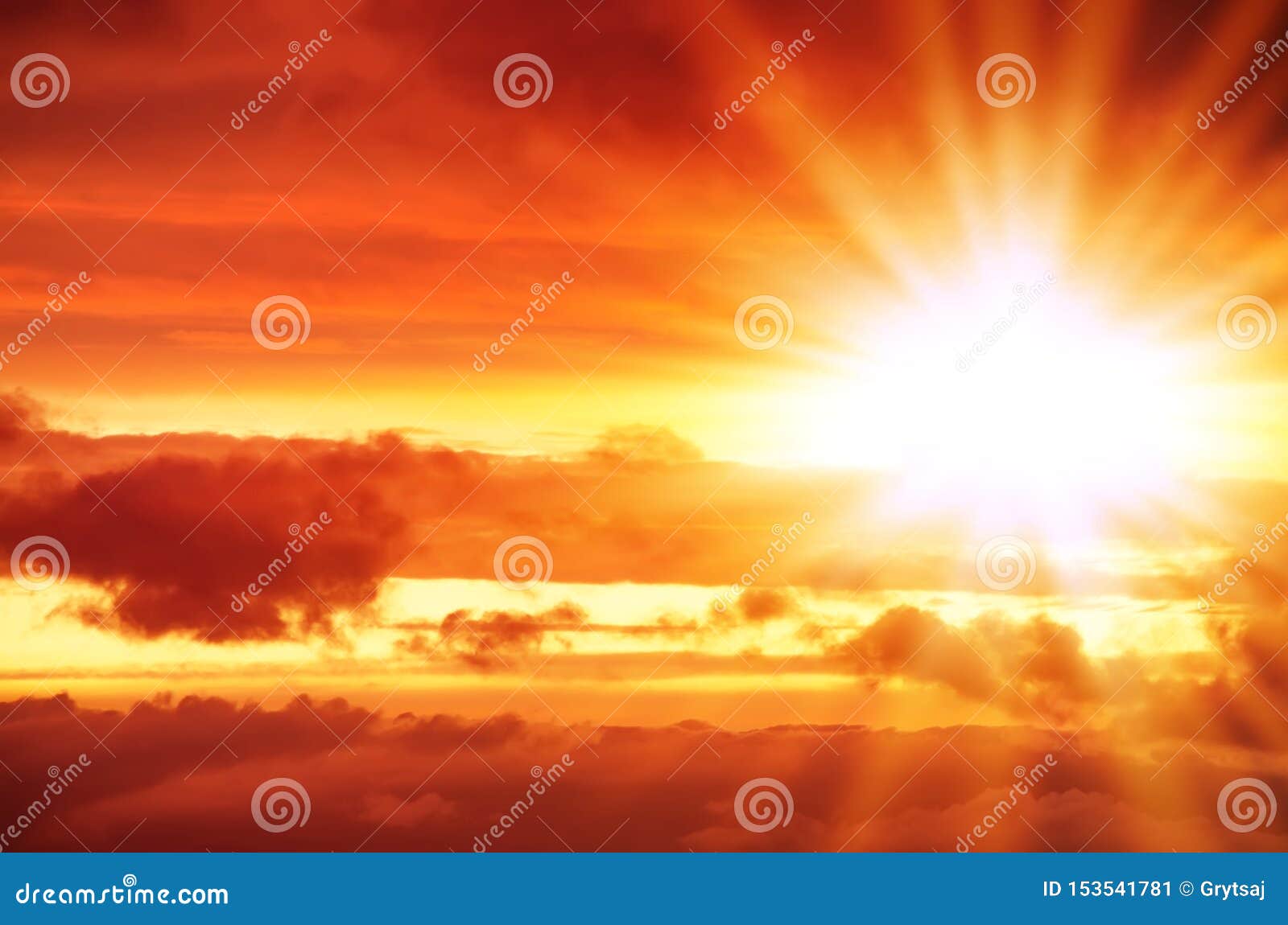 Explosion in the Red Sky stock image. Image of contrast - 153541781
