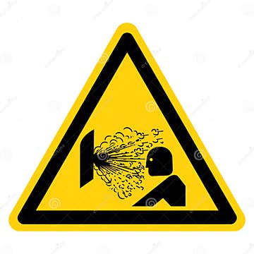Explosion Release of Pressure Symbol Sign Isolate on White Background ...