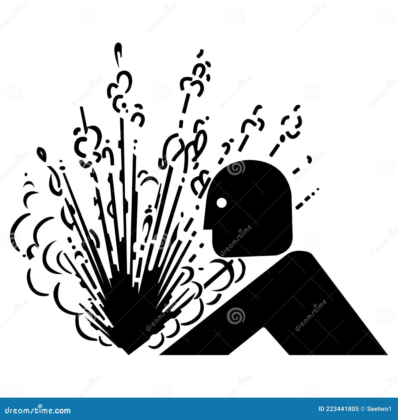Explosion Release of Pressure Symbol Sign Isolate on White Background ...