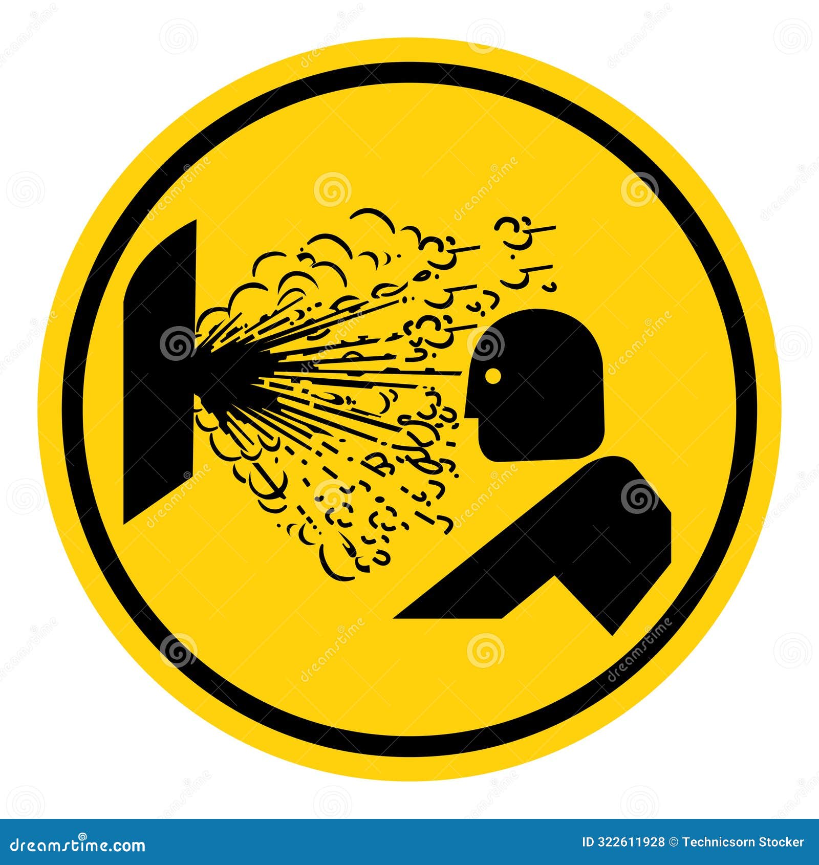 Explosion Release of Pressure Symbol Sign, Vector Illustration, Isolate ...