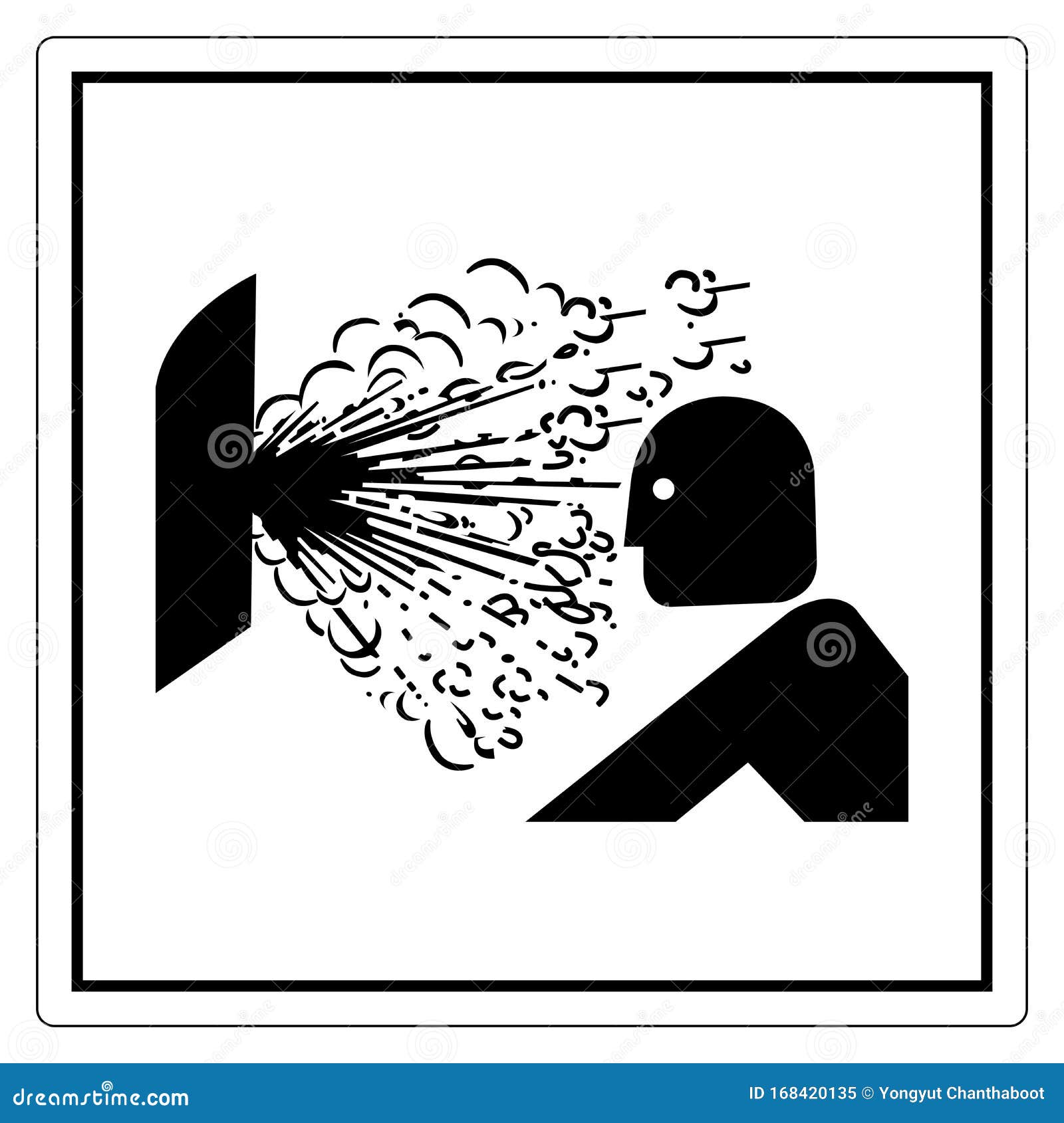 Explosion Release of Pressure Symbol Sign, Vector Illustration, Isolate ...
