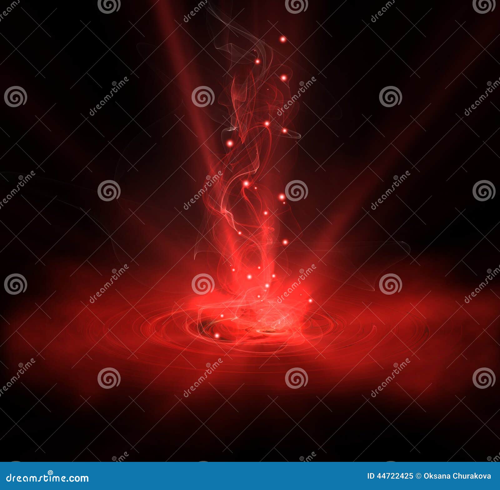 Explosion rouge abstraite illustration stock. Illustration du ...