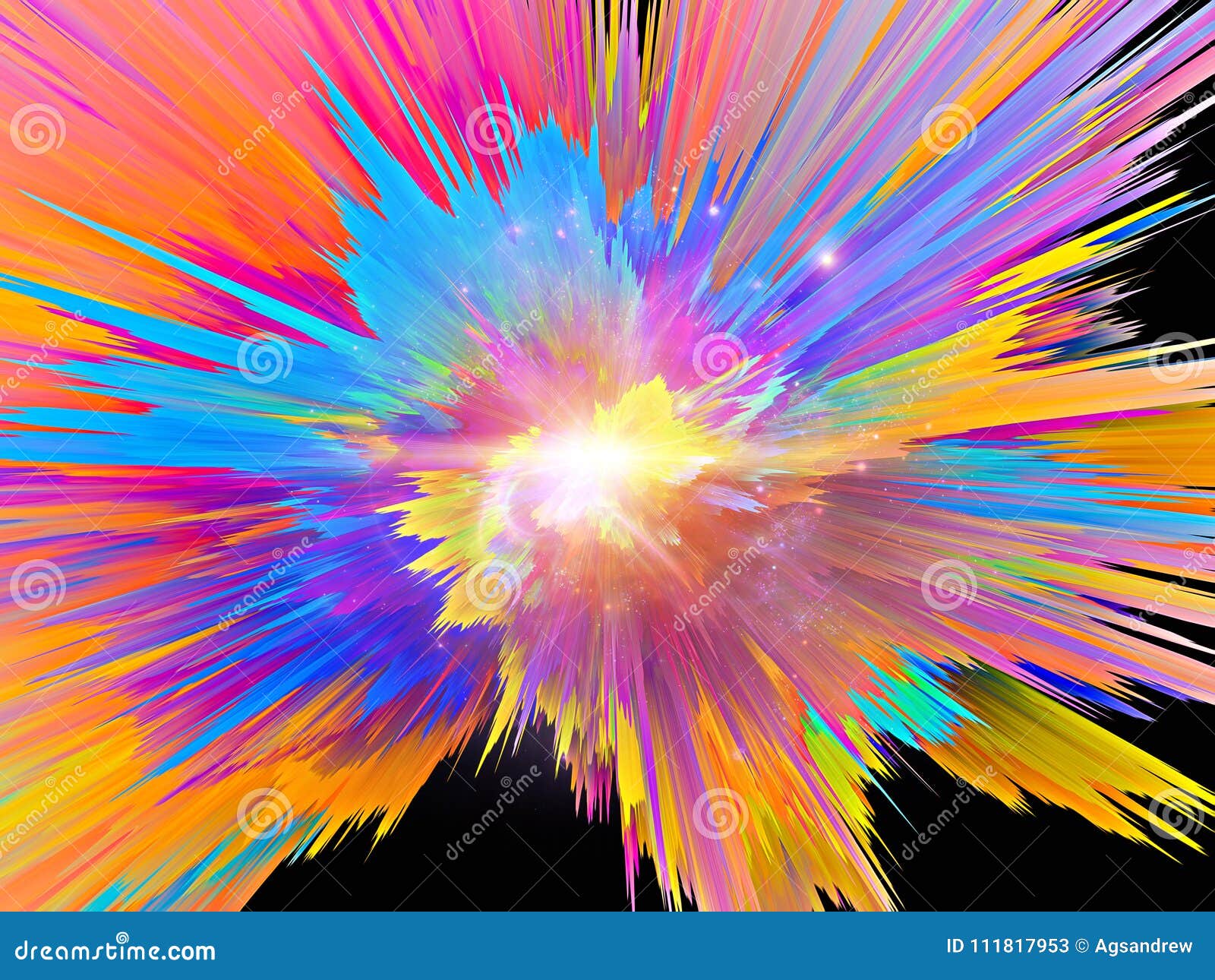 Color Burst stock illustration. Illustration of concept - 111817953