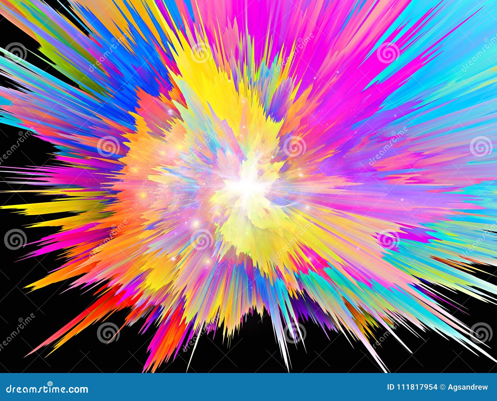 Color Burst stock illustration. Illustration of abstract - 111817954
