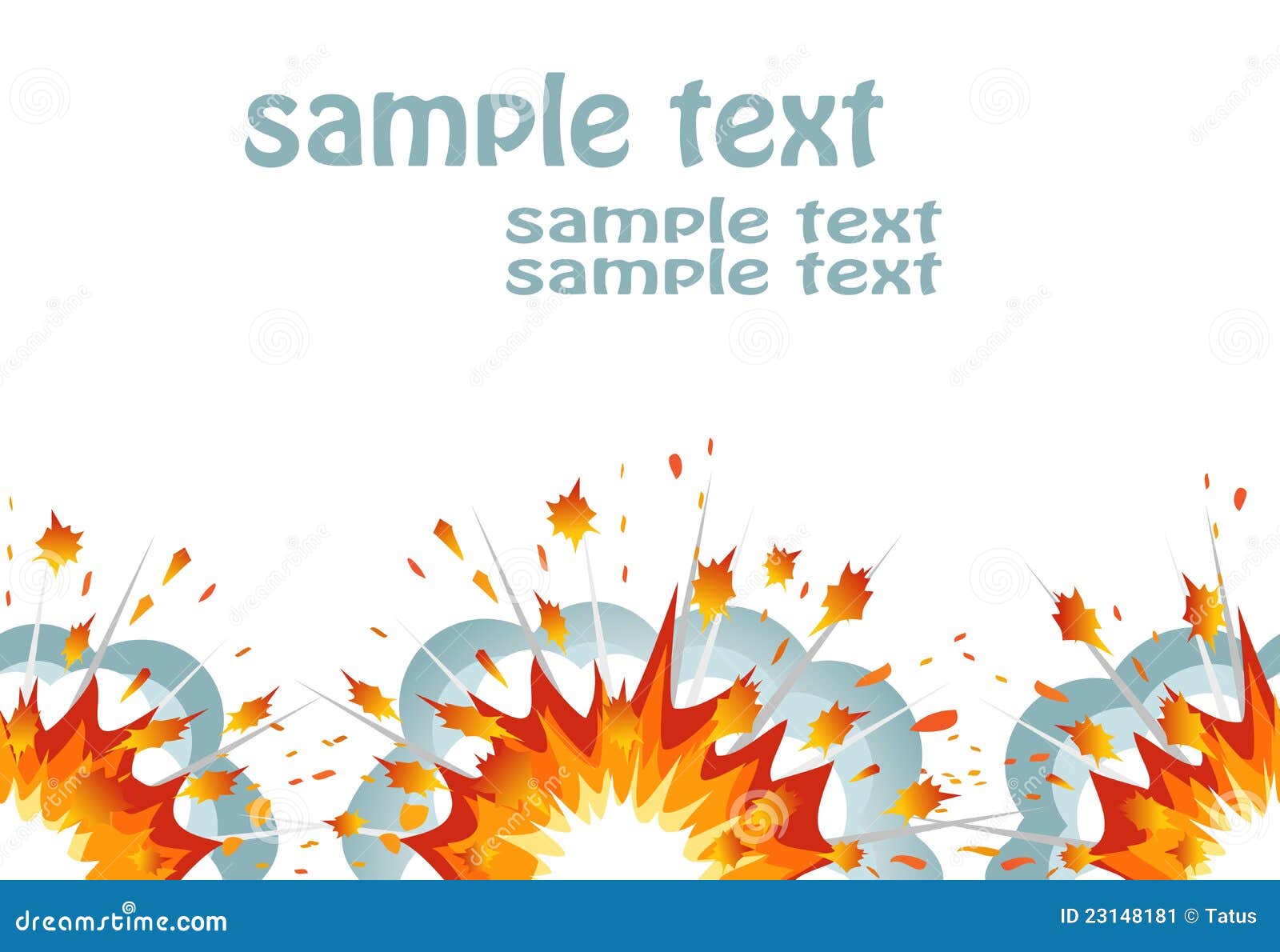 Explosion seamless banner. stock vector. Illustration of inferno - 23148181