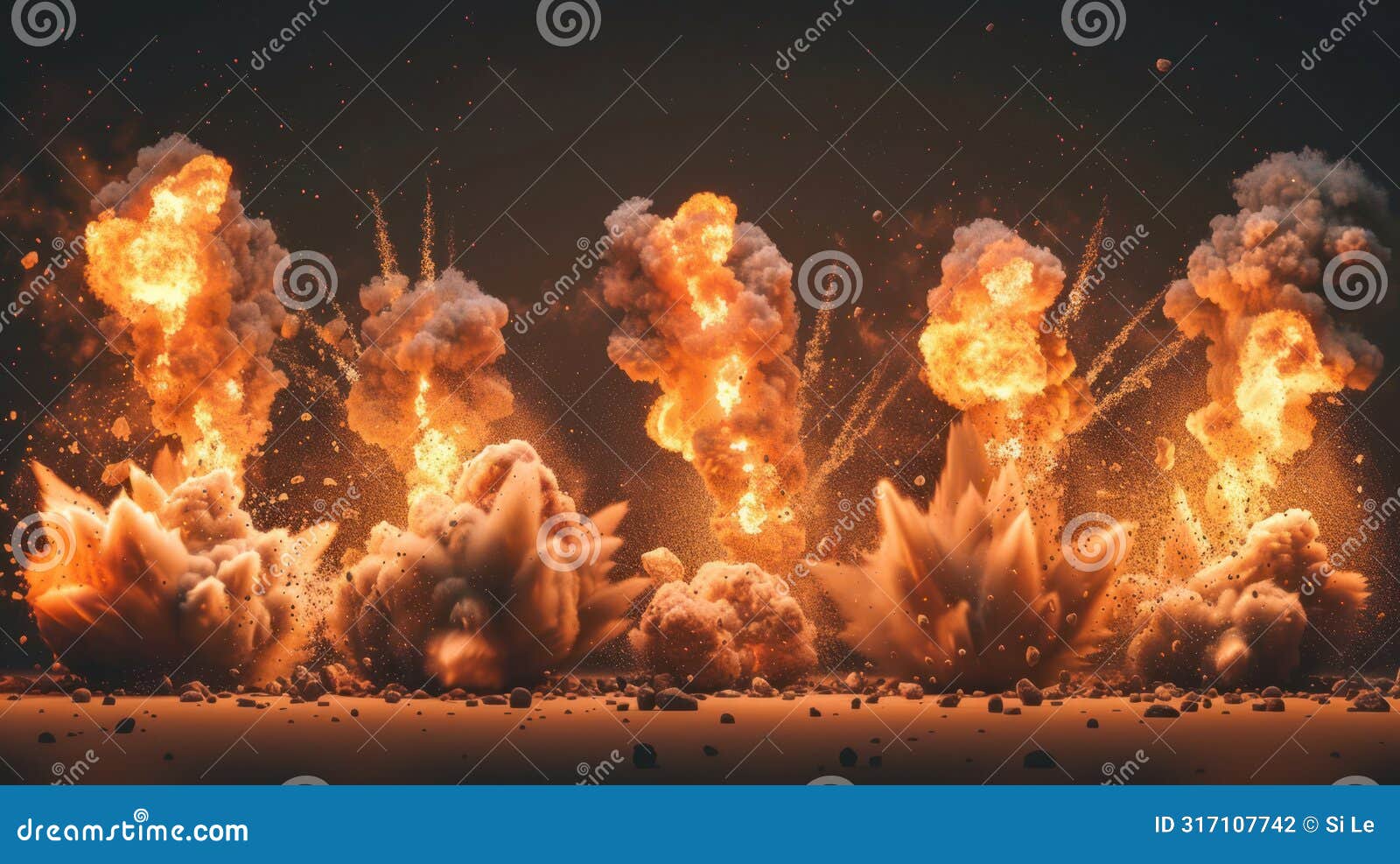 Explosion Set on Transparent Background: Collection of Explosions in ...
