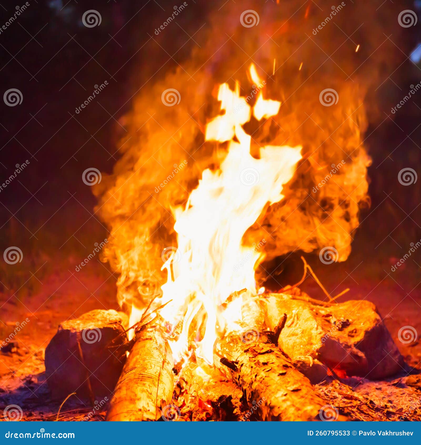 Explosion, Shell Fire in Forest Stock Image - Image of wood, firewood ...