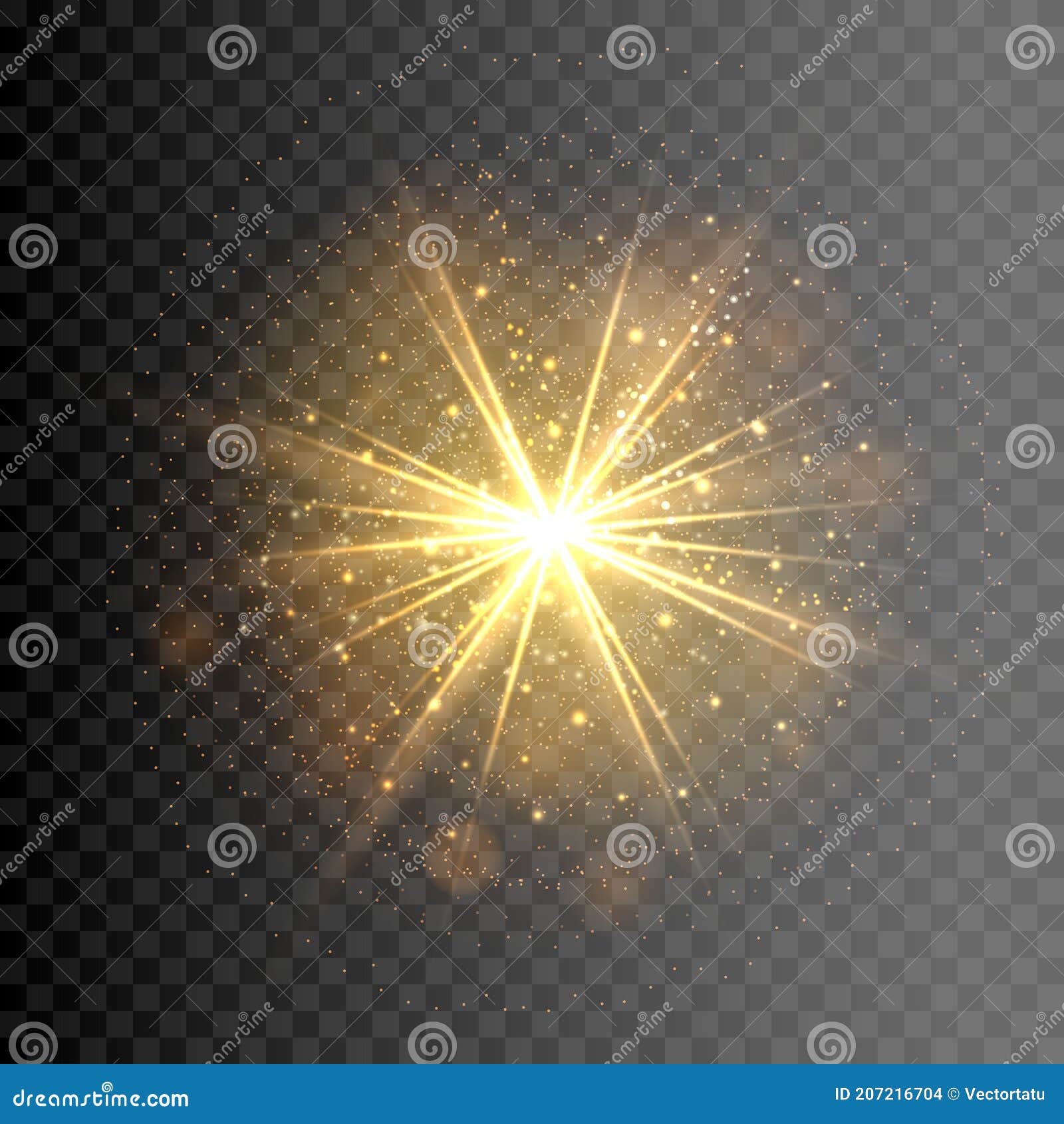 Explosion Shining Light Element Stock Illustration - Illustration of ...