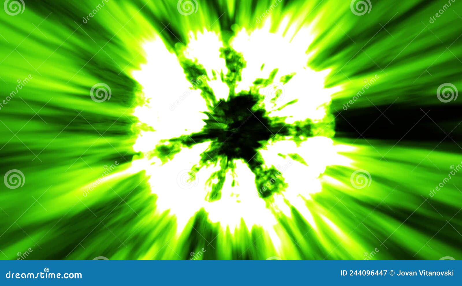 Explosion Shockwave Effect and Divergent Wave Isolated on Black ...